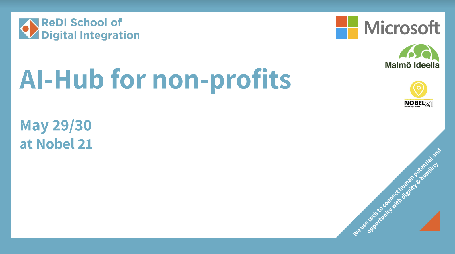 Speaking at the ReDi AI-Hub in Malmö - Niclas Bjuväng